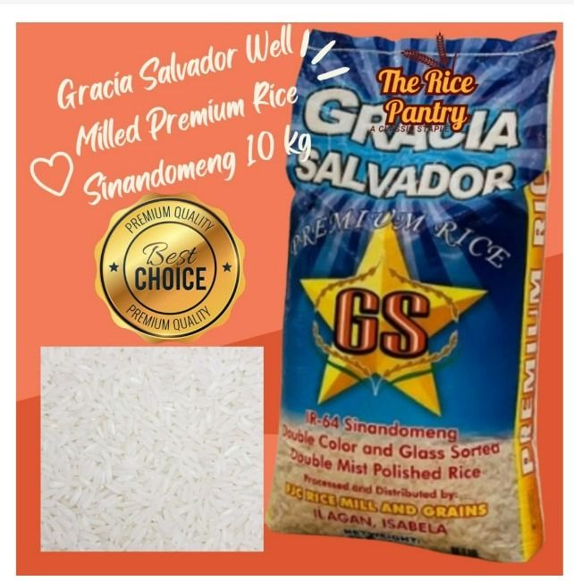 Gracia Salvador Well Milled Premium Rice Sinandomeng 2kg,5kg,10kg,25kg ...
