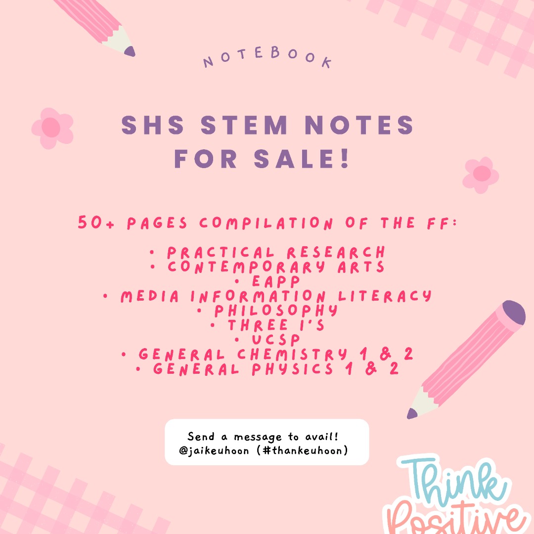 GRADE 10 11 12 SHS STEM NOTES REVIEWER for sale!, Hobbies & Toys ...