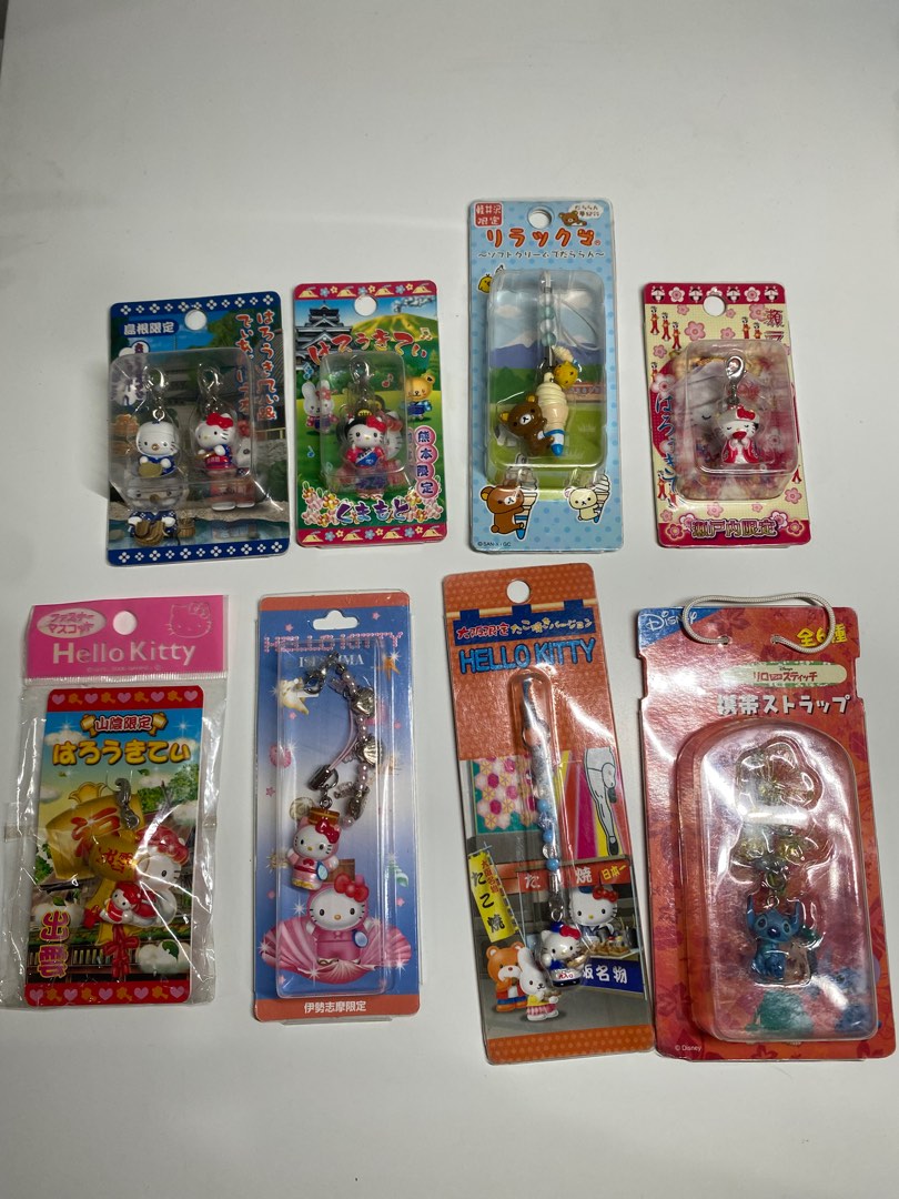 Hello Kitty, Stitch, Rilakkuma Gotochis/Keychains on Carousell