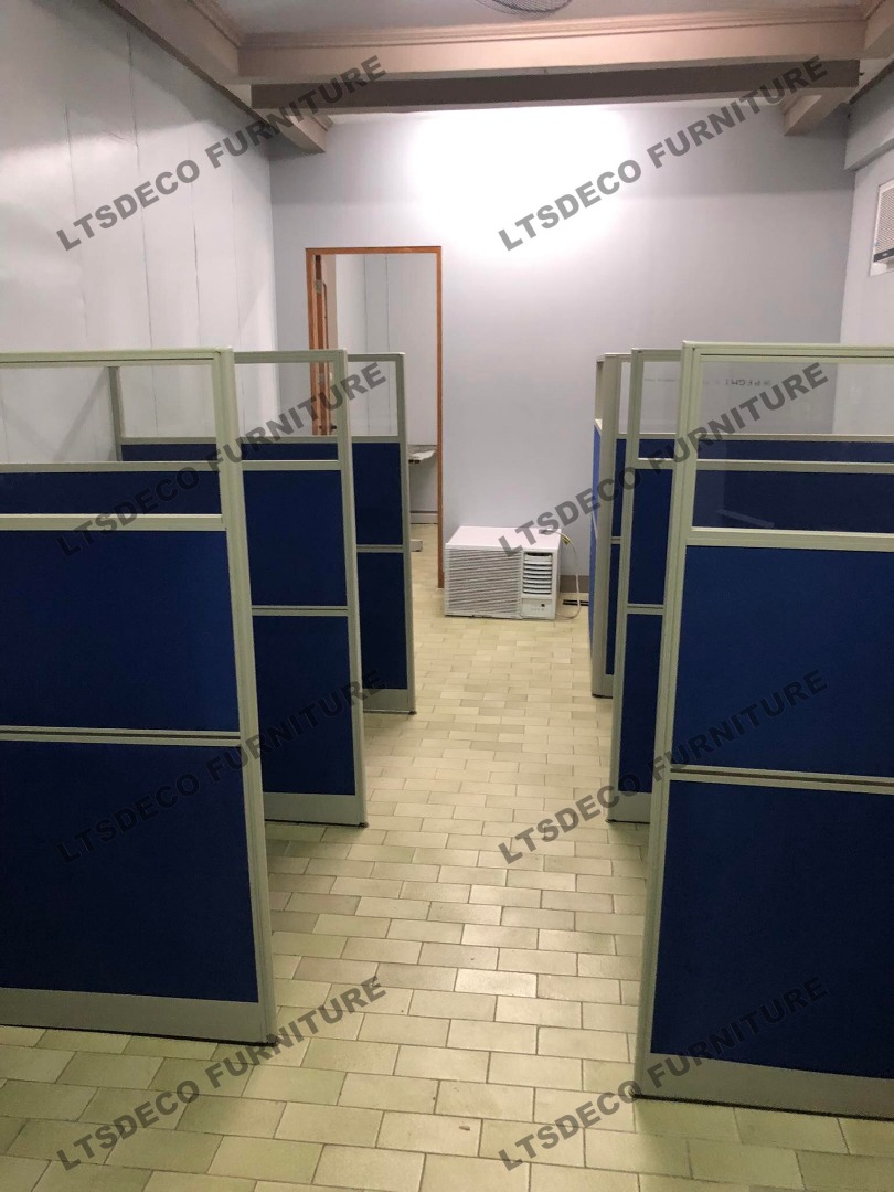 HIGH PANEL WITH GLASS OFFICE PARTITION on Carousell