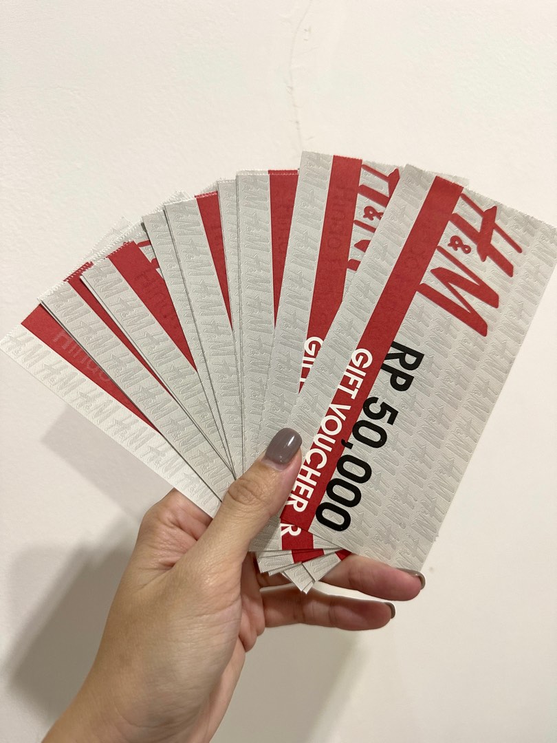 H&M Gift Voucher 1 juta, Tiket & Voucher, Kartu Hadiah & Voucher di ...