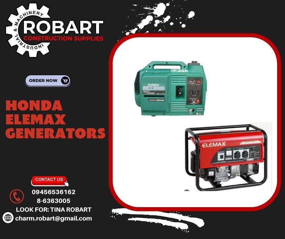 HONDA ELEMAX GENERATORS (GASOLINE), Commercial & Industrial ...
