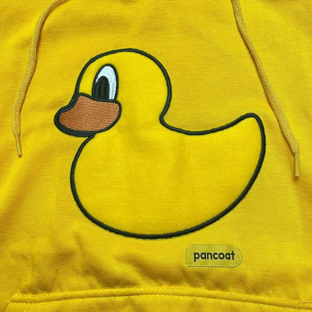Hoodie Pancoat Pop Duck Kuning, Fesyen Pria, Pakaian , Baju Luaran di ...