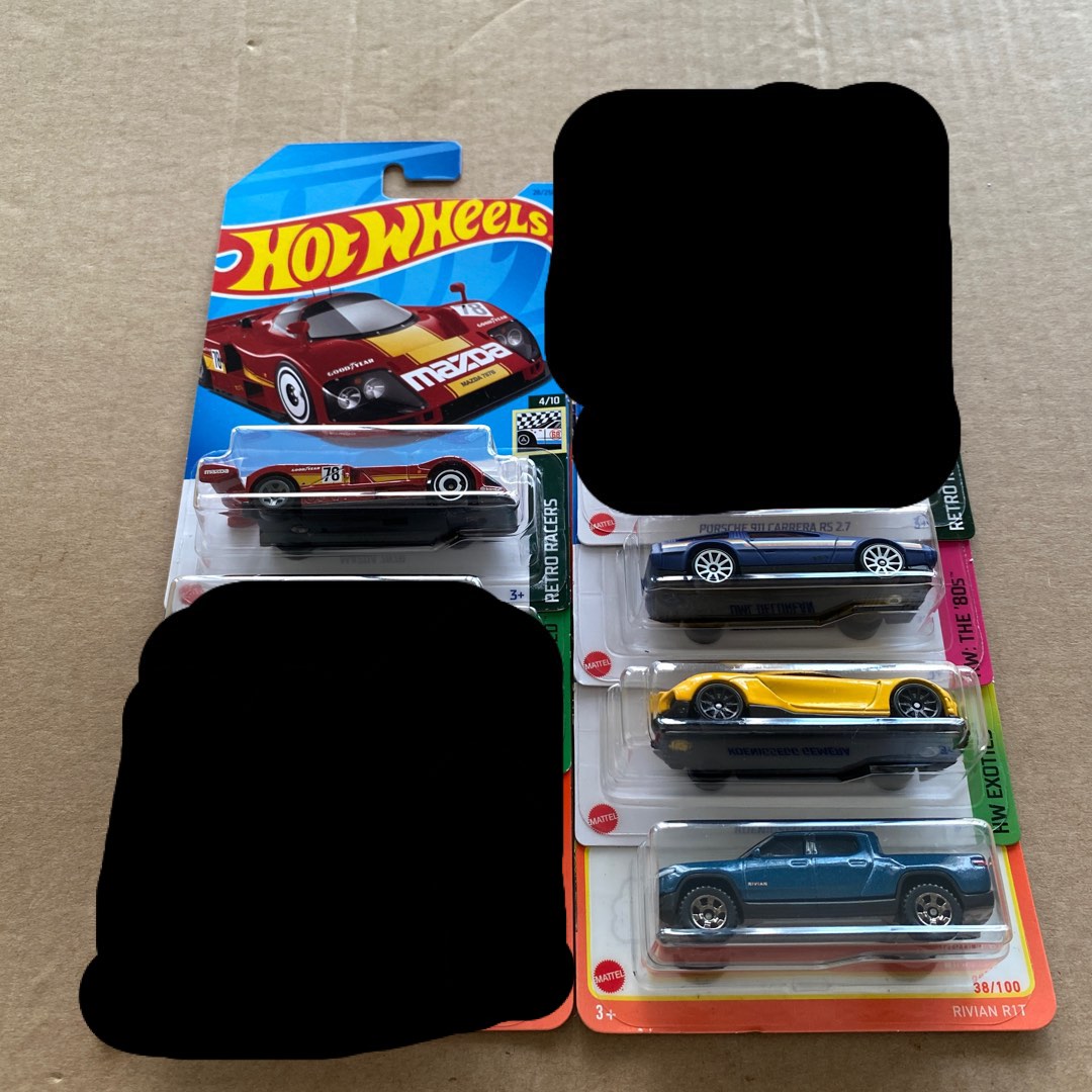 Hot wheels truck Mazda 787B Rivan R1T koenigsegg gemera dmc delorean ...