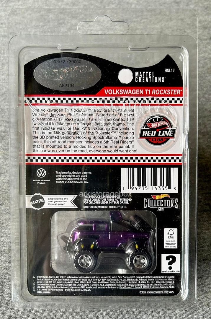 Hot Wheels Red Line Club VOLKSWAGEN T1 ROCKSTER RLC HotWheels on Carousell