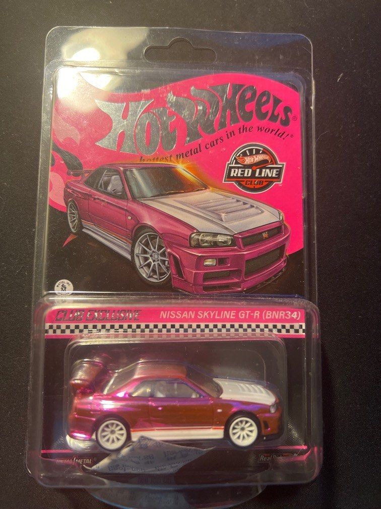 HOT WHEELS RLC/REDLINECLUB SKYLINE R34 PINK, Hobbies & Toys, Toys ...