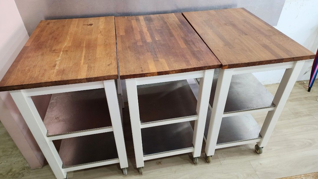 IKEA STENSTORP Kitchen Trolley, Furniture & Home Living, Furniture ...