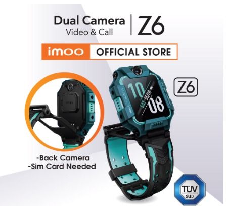 imoo Watch Phone Z6 (GREEN)- Kids Smart Watch Phone (Touch Screen, Android, GPS Tracking) ML0631 ...