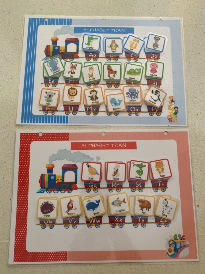 Kids learning activity laminated and velcro, Babies & Kids, Infant ...