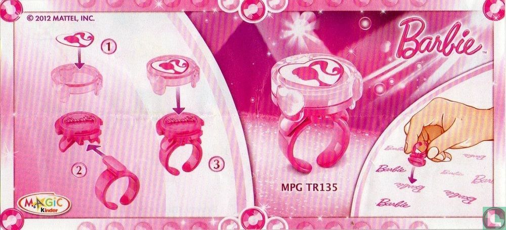 Kinder Surprise Barbie Ring Stamp, Hobbies & Toys, Toys & Games on ...