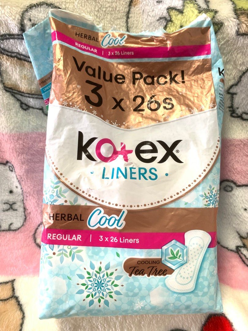 Kotex Herbal Cool Liners Regular (15cm), Beauty & Personal Care ...