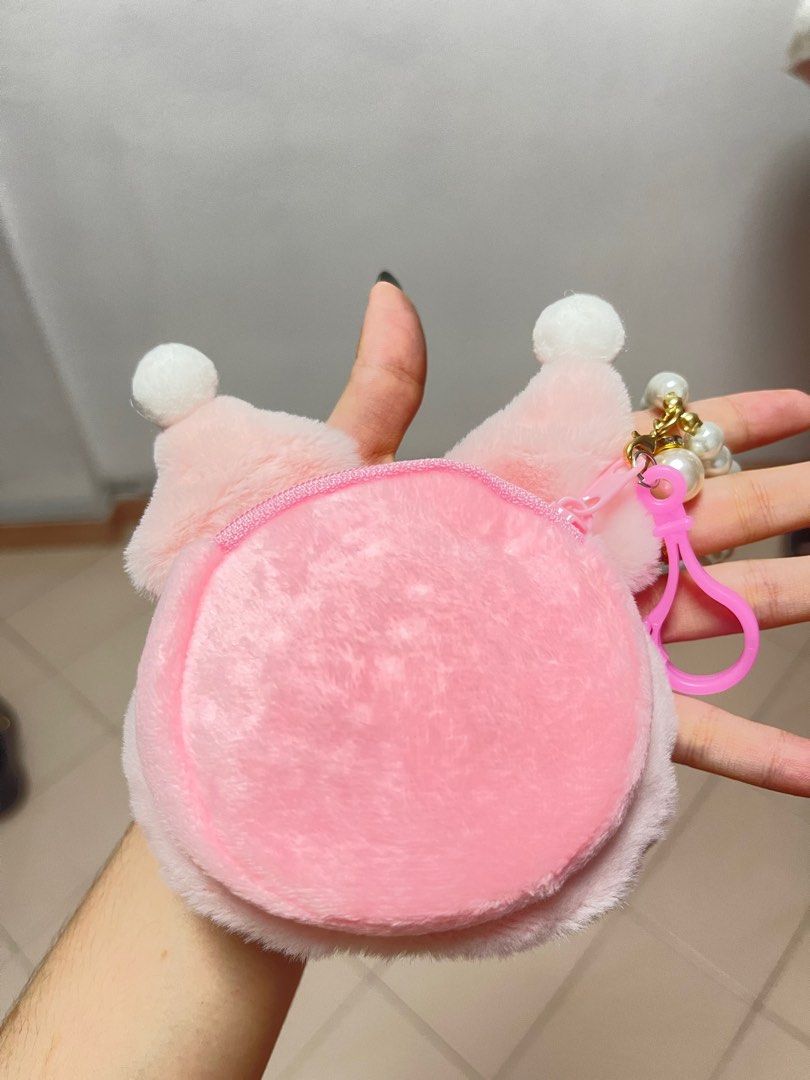 KUROMI FLUFFY COIN PURSE, Women's Fashion, Bags & Wallets, Purses ...