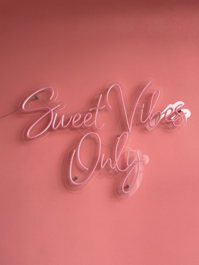 LED Light “Sweet Vibes Only”, Furniture & Home Living, Lighting & Fans ...