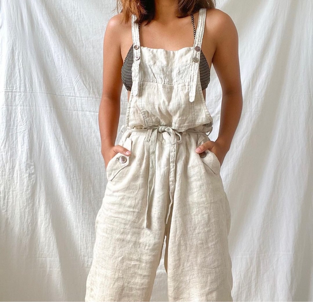 Linen overalls on Carousell