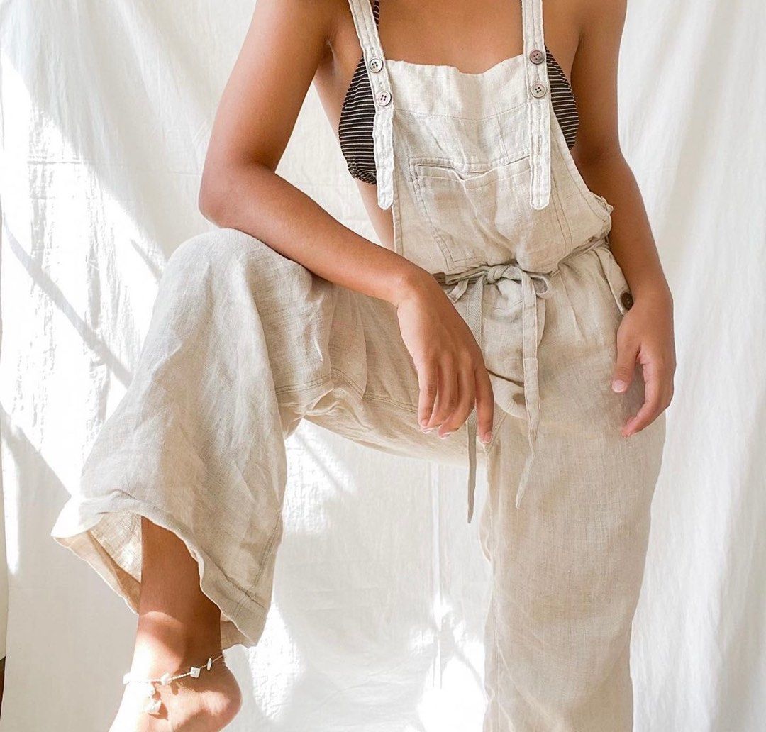 Linen overalls on Carousell