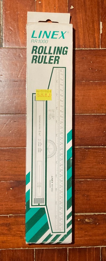 LINEX RR1000 Rolling Ruler 30cm 繪圖專用滾動間尺, 興趣及遊戲, 手作＆自家設計, 文具 - Carousell