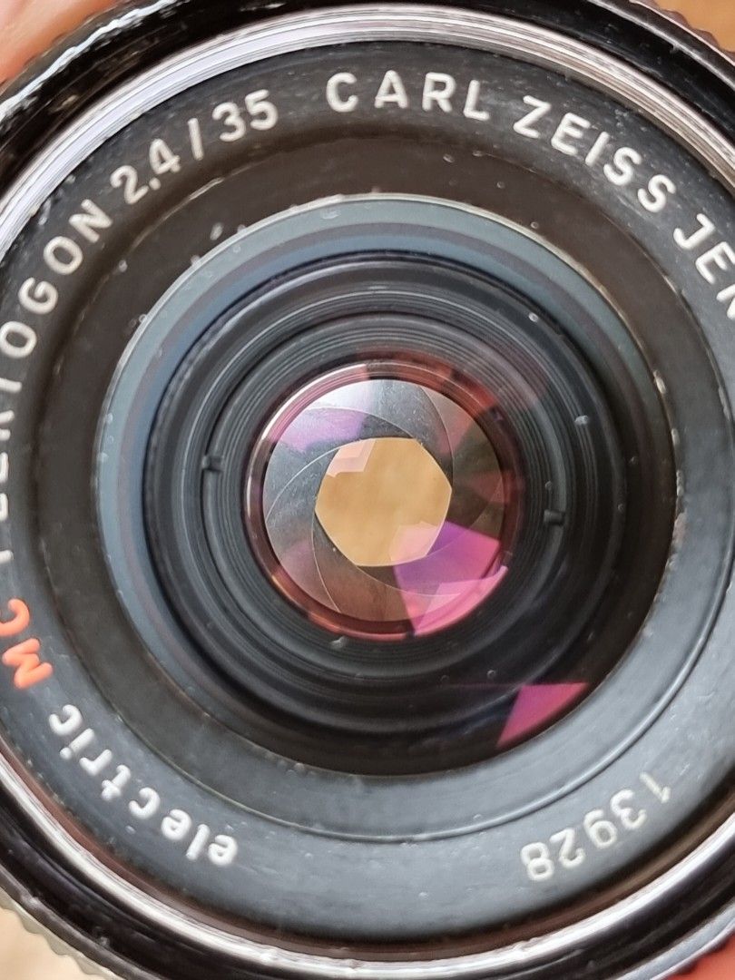 M42 Carl Zeiss Jena DDR MC (Red) Flektogon F2.4, Photography, Lens ...