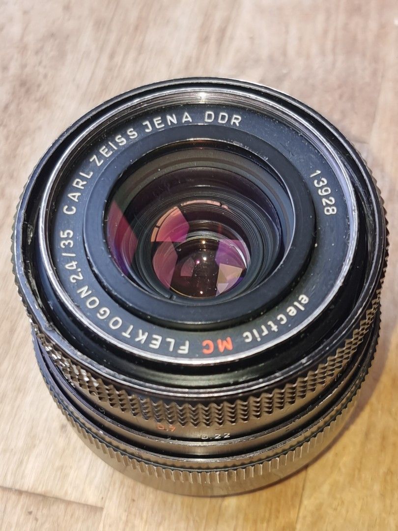 M42 Carl Zeiss Jena DDR MC (Red) Flektogon F2.4, Photography, Lens ...
