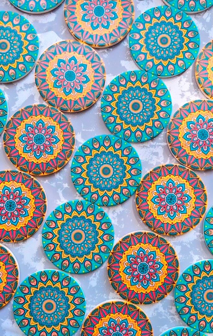 Mandala Coasters, Everything Else on Carousell