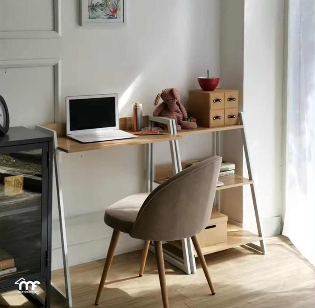 Mandaue Foam Desk and Shelf Set, Furniture & Home Living, Office ...