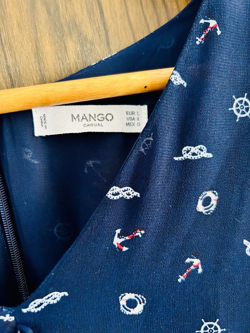 Mango Navy Blue Dress, Women's Fashion, Dresses & Sets, Dresses on ...