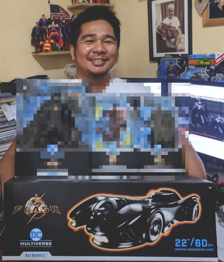 Mcfarlane Toys Keaton Batmobile- Batfleck Batcycle-Sold As Set on Carousell