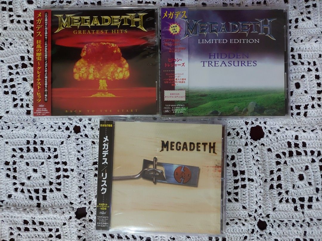 Megadeth Greatest Hits , Risk , Hidden Treasure CD (unsealed), Hobbies ...