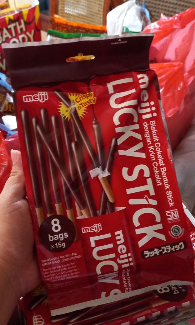 Meiji Lucky Stick Chocolate Stick on Carousell
