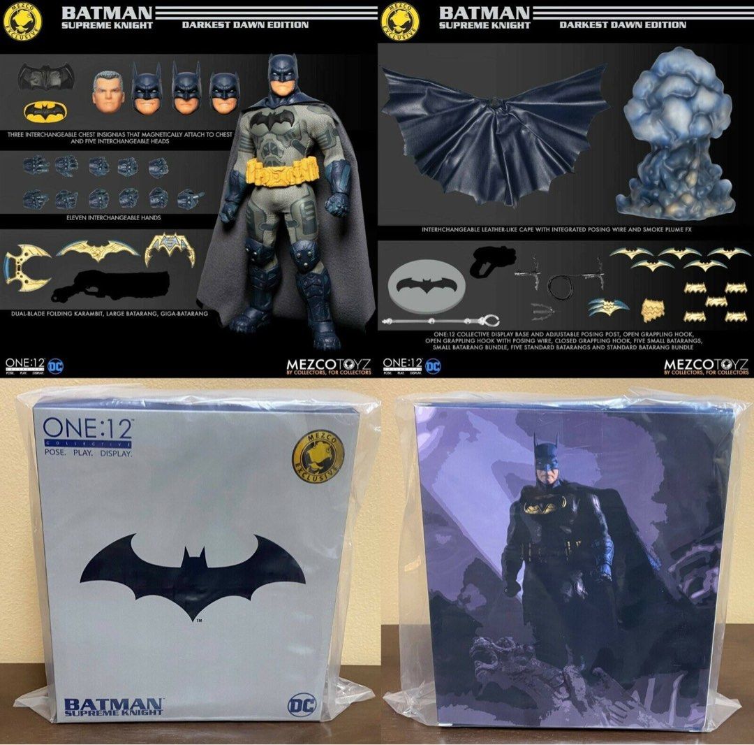Mezco 1:12 Collective PX Batman Supreme Knight PX Sovereign Knight MDX ...