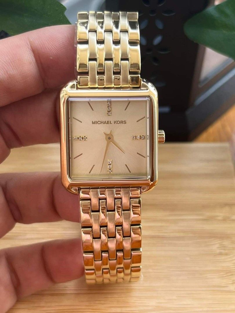 Michael Kors Square Watch, Women's Fashion, Watches & Accessories ...