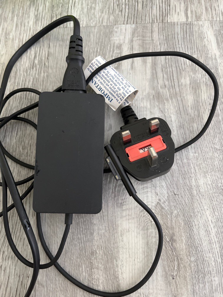 Microsoft surface pro charger block wire, Computers & Tech, Parts ...