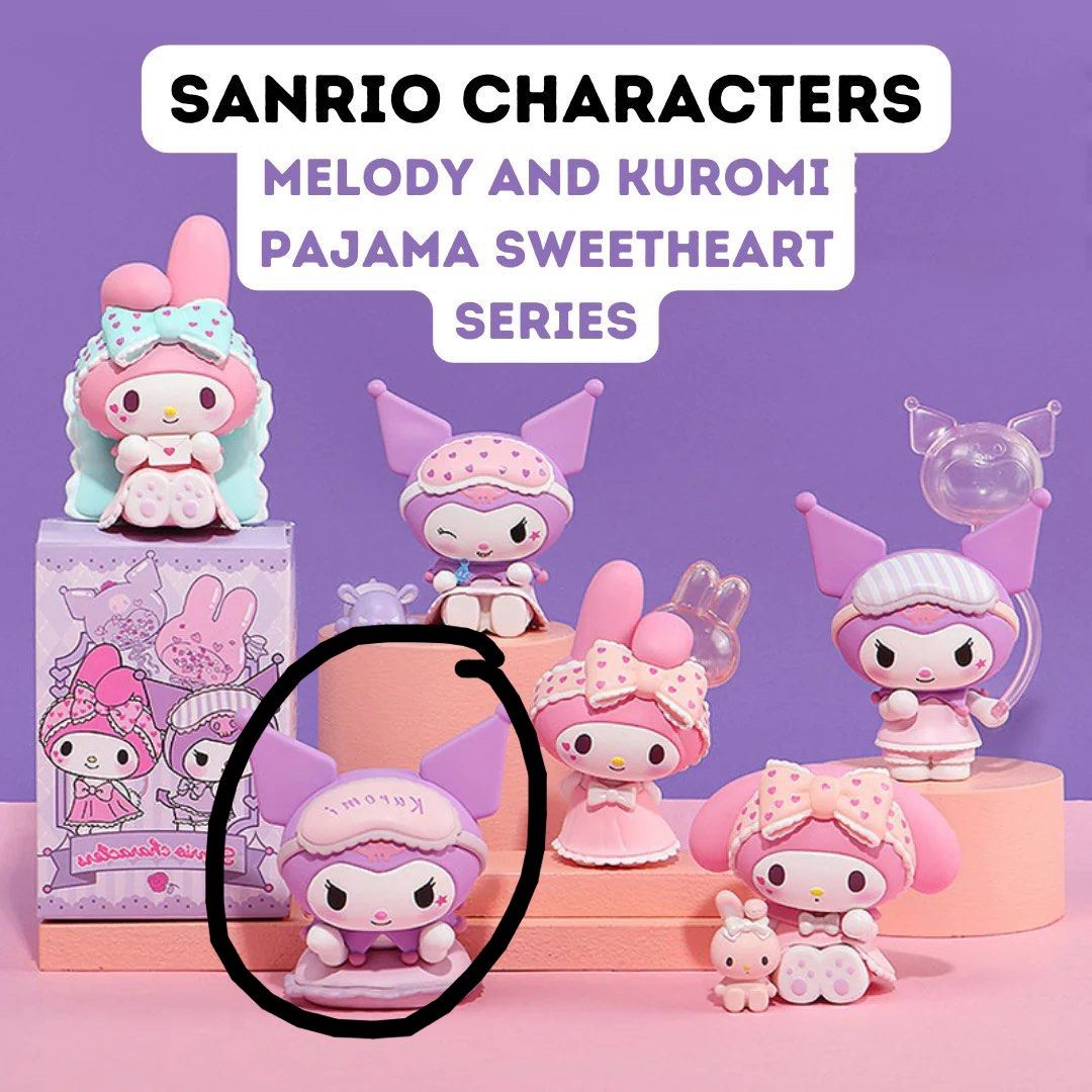 Miniso Sanrio Characters Pajamas Sweetheart Blind Box Kuromi My Melody ...