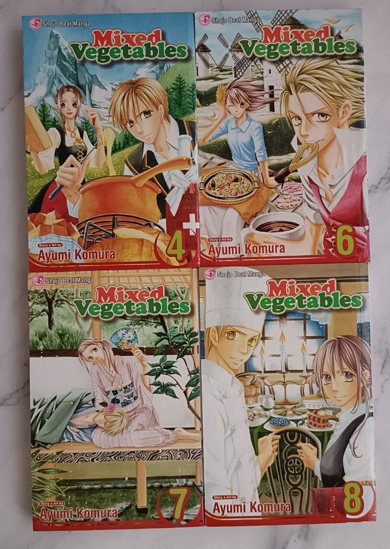 Mixed Vegetables Vol. 4, 6, 7, 8 (set) by Ayumi Komura, Hobbies & Toys, Books & Magazines ...