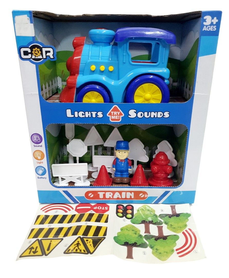 H-001 Mobile Car & Train Toy Pretend Vehicles Battery Operated With ...