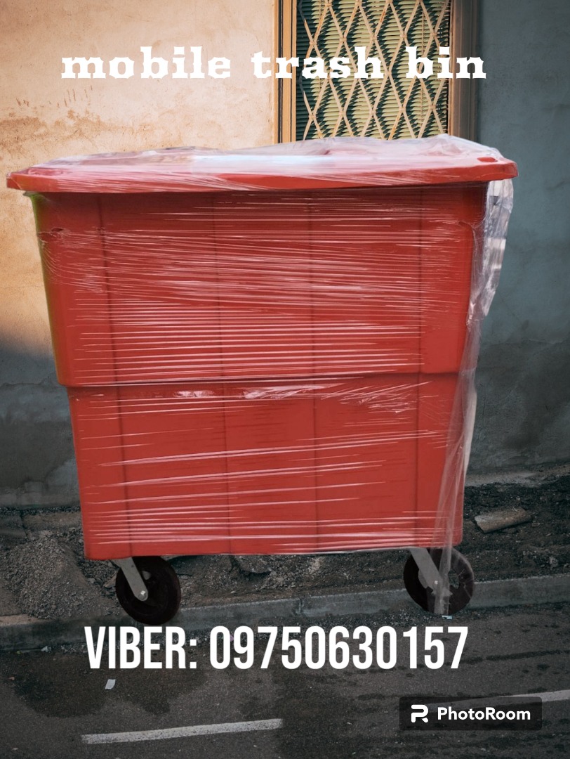MOBILE TRASH BIN, Furniture & Home Living, Cleaning & Homecare Supplies ...