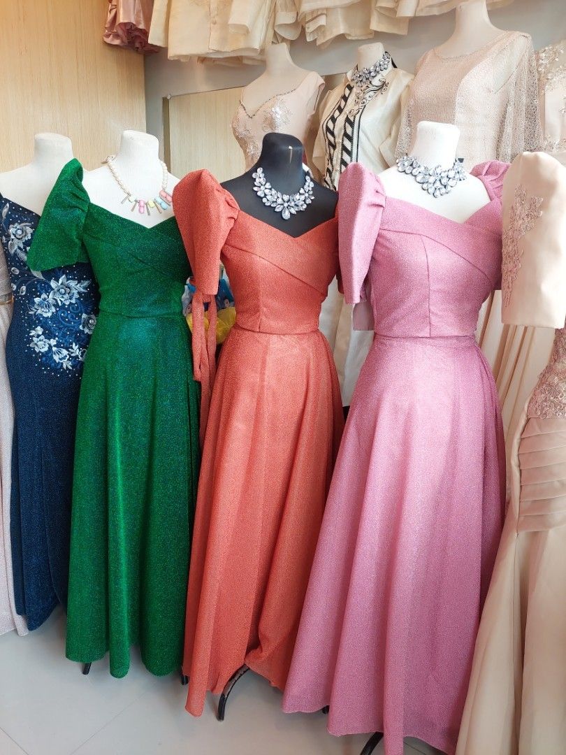 Modern Filipiniana Terno Dress on Carousell