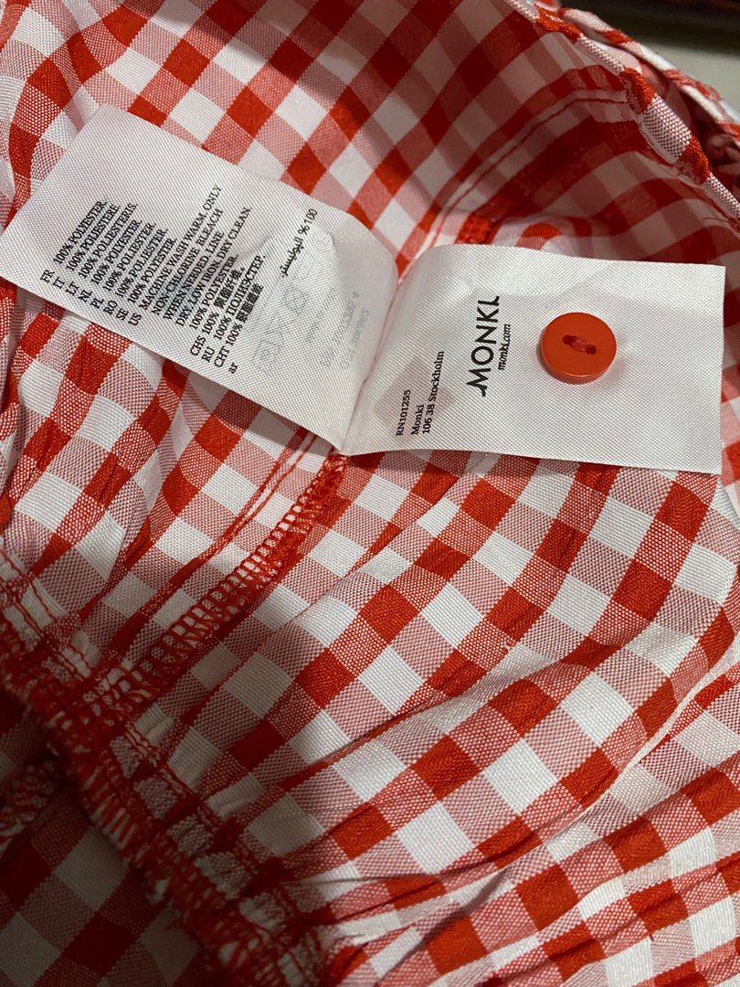Monki red gingham dress, Women's Fashion, Dresses & Sets, Dresses on ...