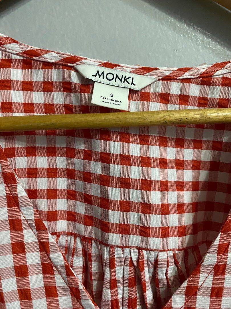 Monki red gingham dress, Women's Fashion, Dresses & Sets, Dresses on ...