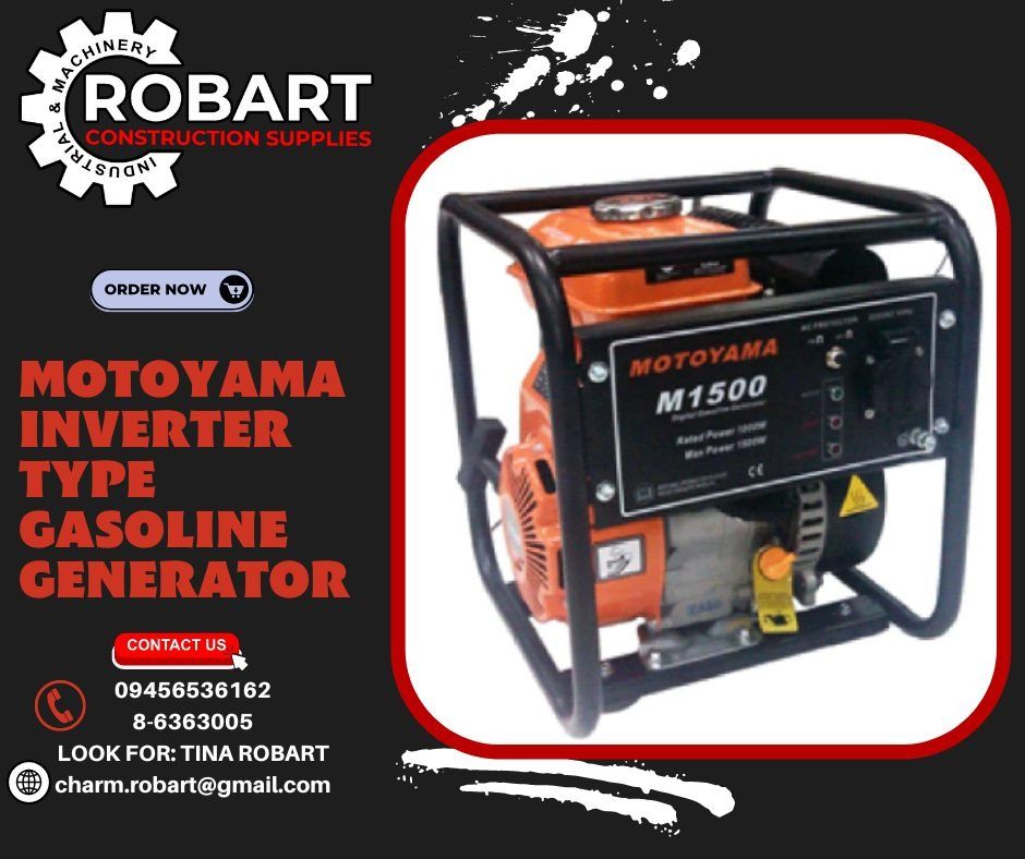 MOTOYAMA GASOLINE GENERATOR, Commercial & Industrial, Construction ...