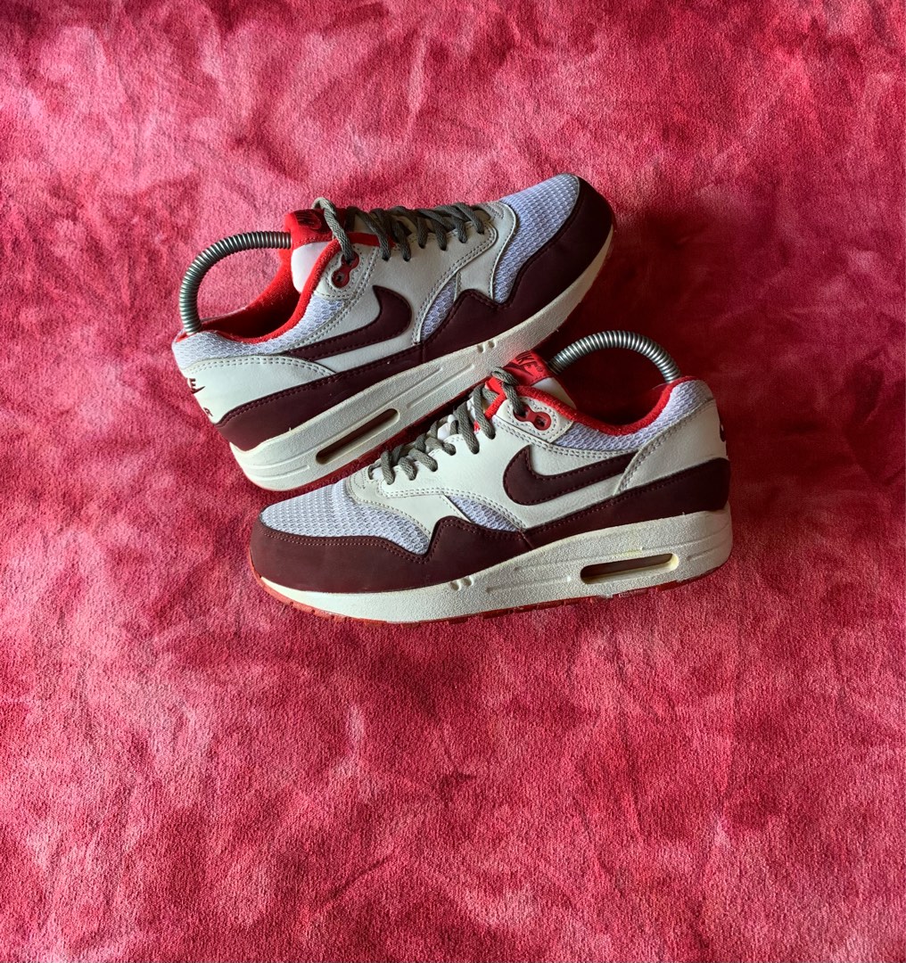 Nike Airmax 1 Essential “Action Red”, Women's Fashion, Footwear ...