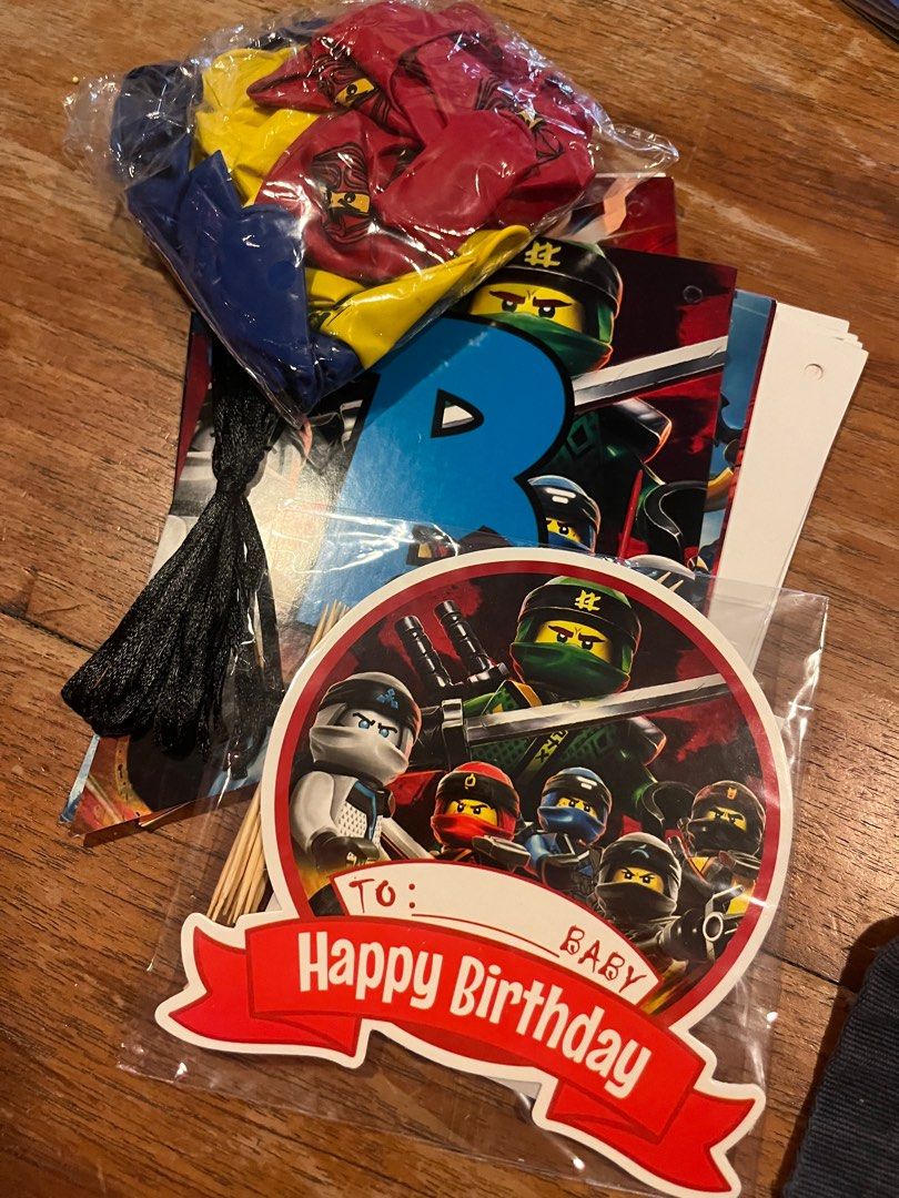 Ninjago party kit - free, Hobbies & Toys, Stationery & Craft, Occasions ...
