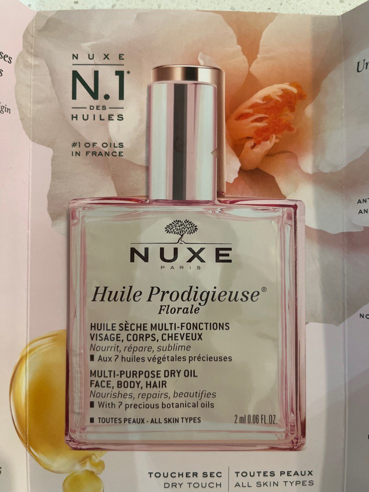 Nuxe Huile Multi Purpose Dry Oil 2ml, Beauty & Personal Care, Face, Face Care on Carousell