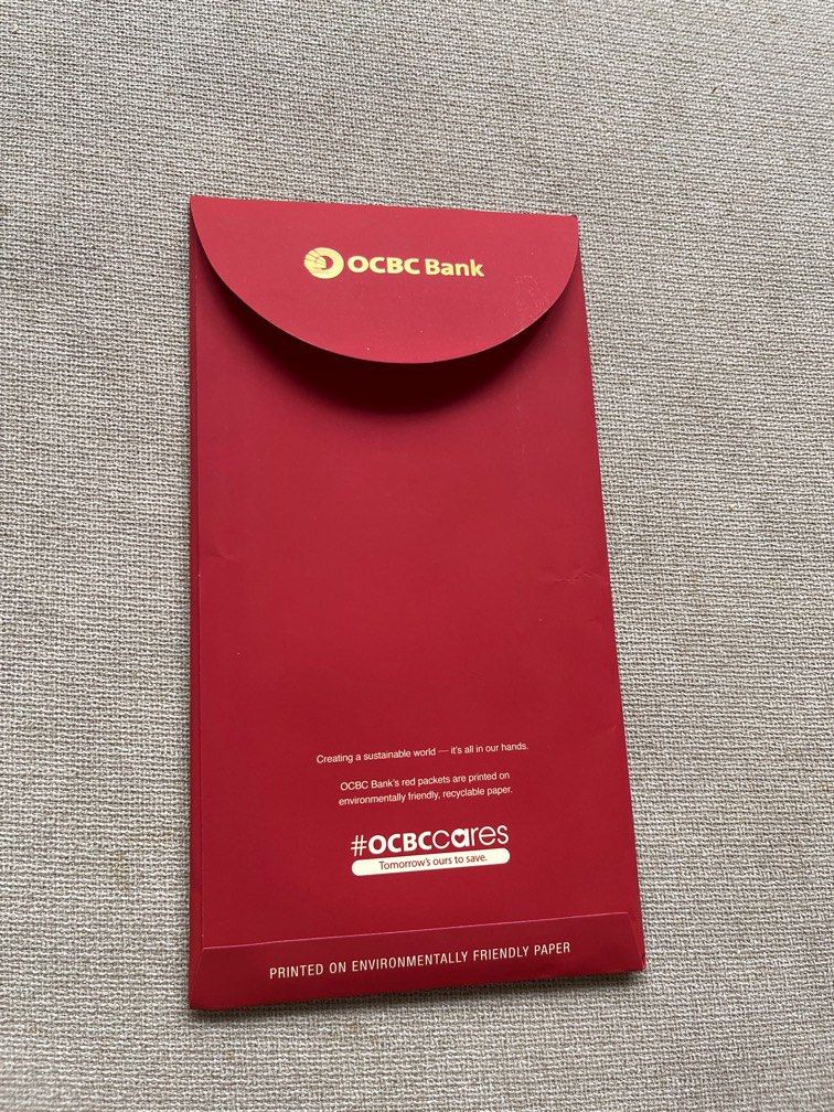 OCBC Premier Banking Red Packet, Hobbies & Toys, Stationery & Craft ...