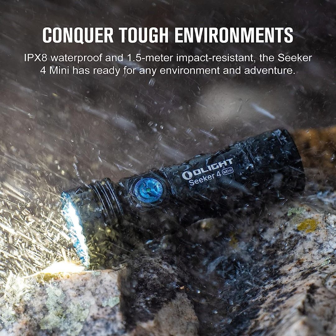 Olight Seeker 4 Mini Dual Light Sources (White + UV) Compact ...