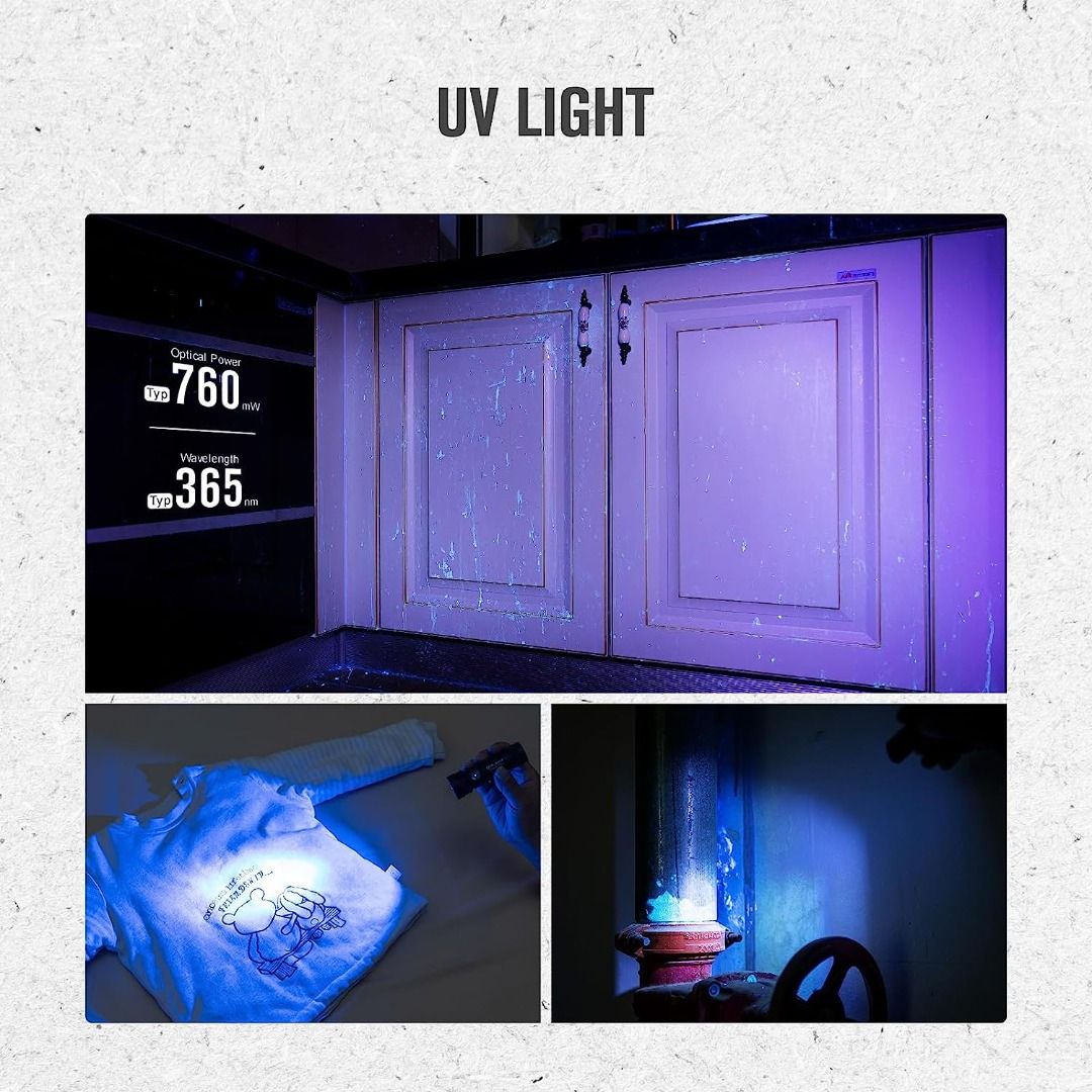 Olight Seeker 4 Mini Dual Light Sources (White + UV) Compact ...