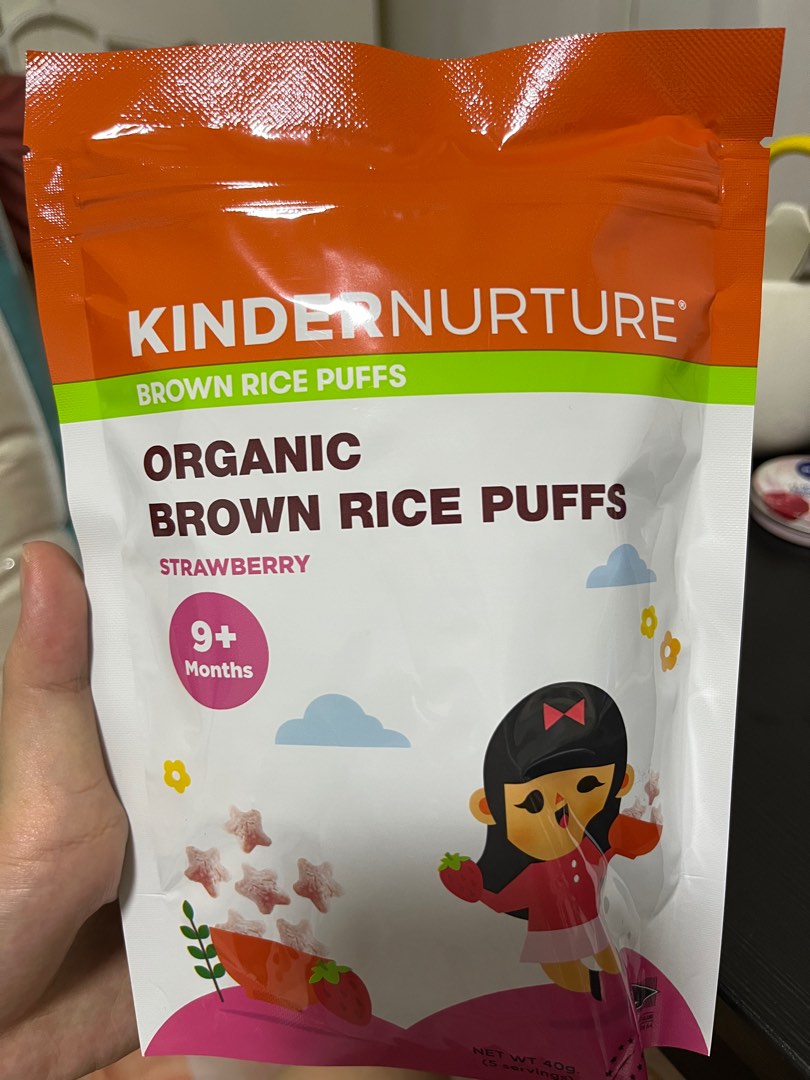 Baby food - Organic brown rice puffs, Babies & Kids, Nursing & Feeding ...