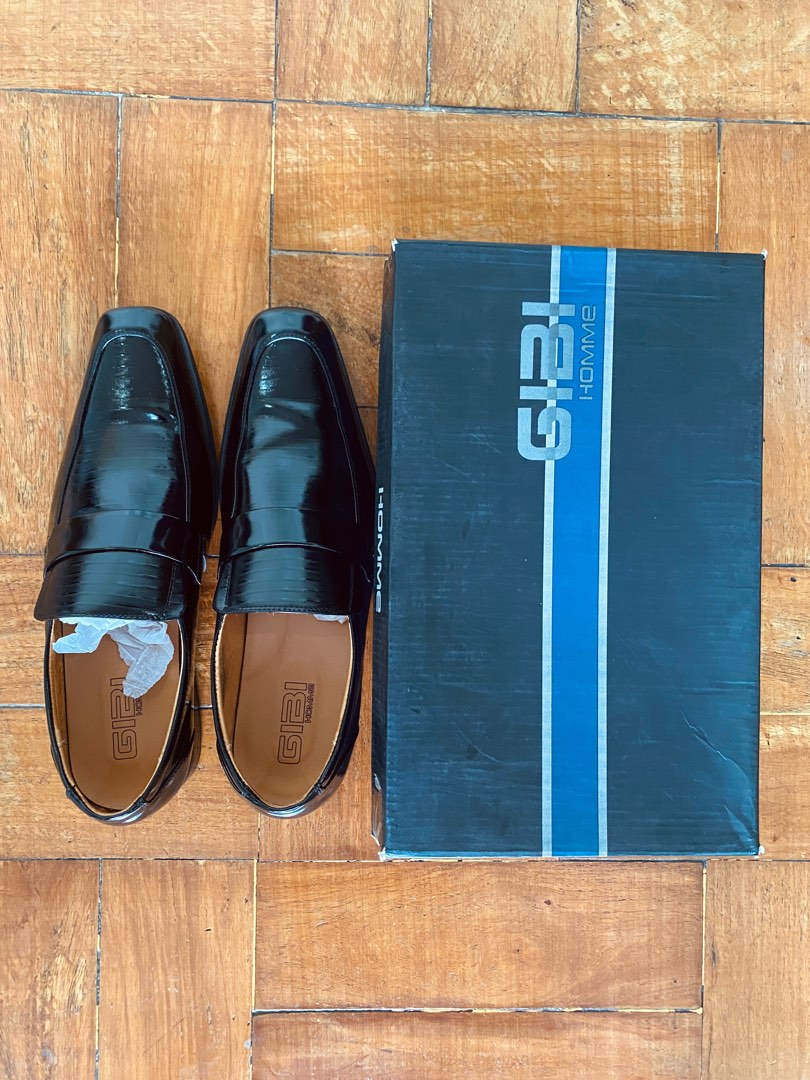 Original Gibi Black Leather Shoes on Carousell