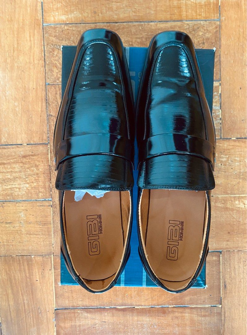 Original Gibi Black Leather Shoes on Carousell