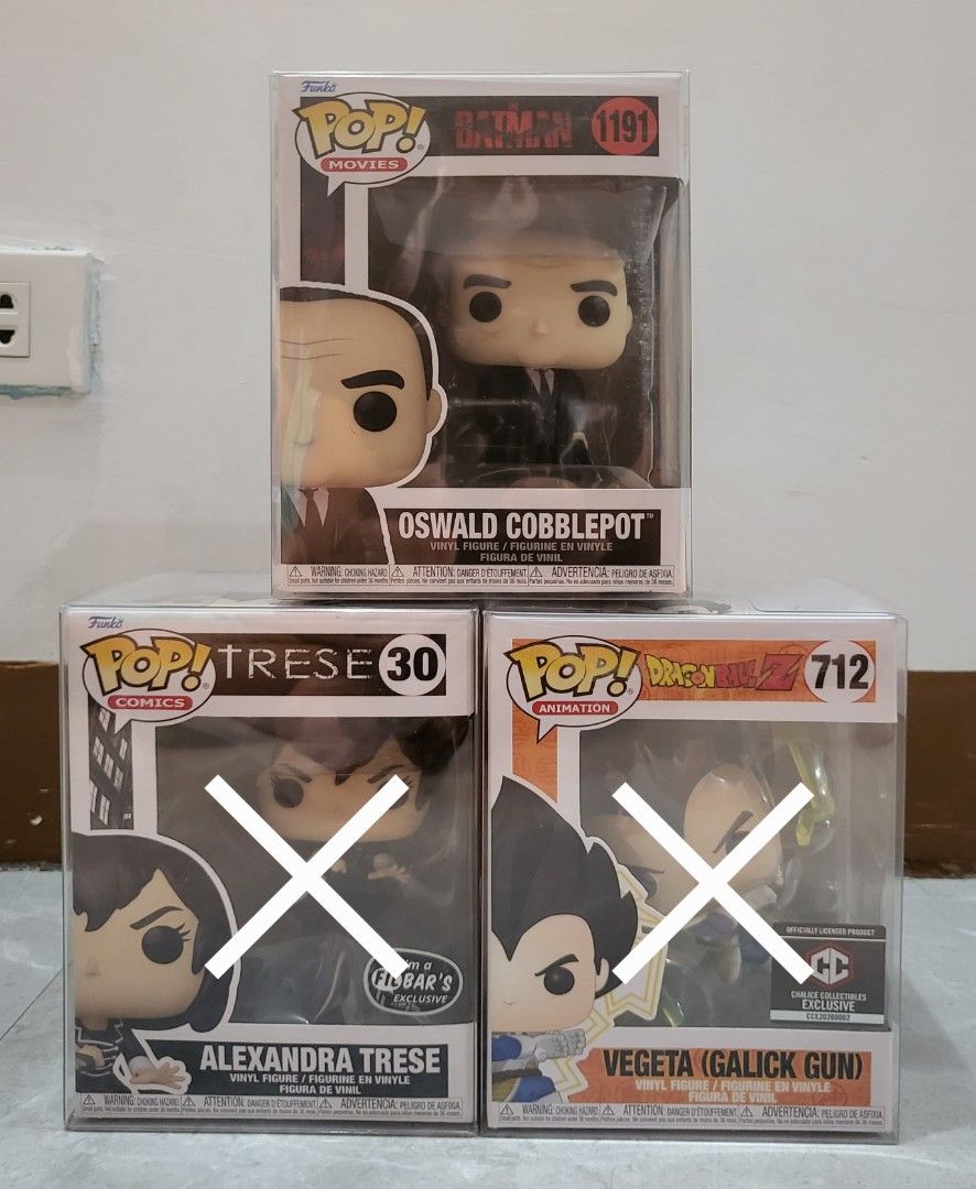 Oswald, Trese, & Vegeta, Hobbies & Toys, Toys & Games on Carousell