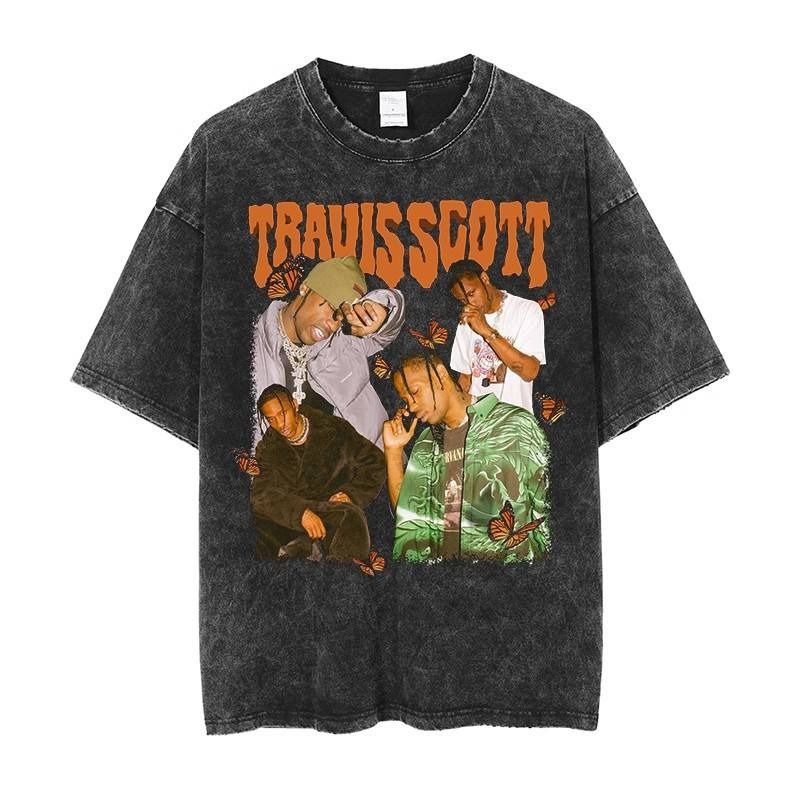 OVERSIZED TRAVIS SCOTT VINTAGE STYLE T-SHIRT, Men's Fashion, Tops ...